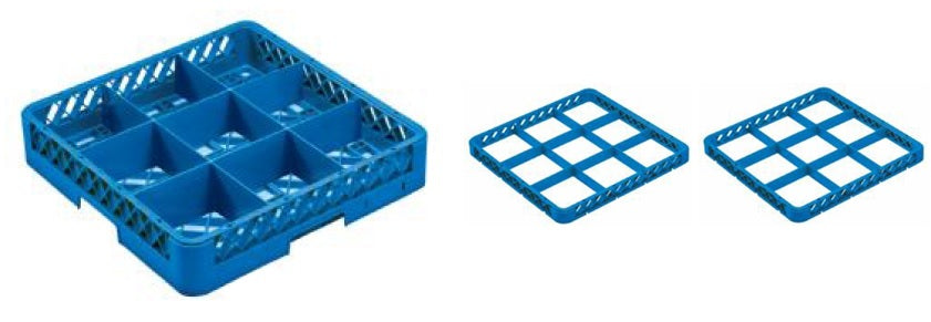 9-COMP RACK W/ 2 EXTENDERS (BLUE) - JIWINS #JW-9+2 - Kung Kai Hong Co ...
